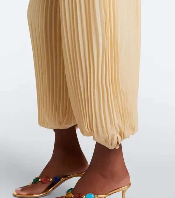 Zimmermann Pleated Chiffon Balloon Pants