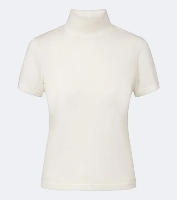 Eleventy Cotton And Wool Turtleneck Top