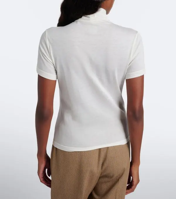 Eleventy Cotton And Wool Turtleneck Top