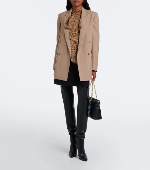 Valentino Garavani Vlogo Leather Over-the-knee Boots