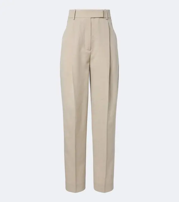 RÓHE Wool And Silk-blend Straight Pants