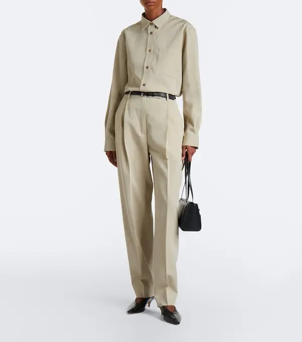 RÓHE Wool And Silk-blend Straight Pants