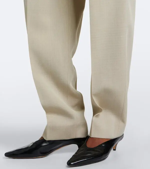 RÓHE Wool And Silk-blend Straight Pants