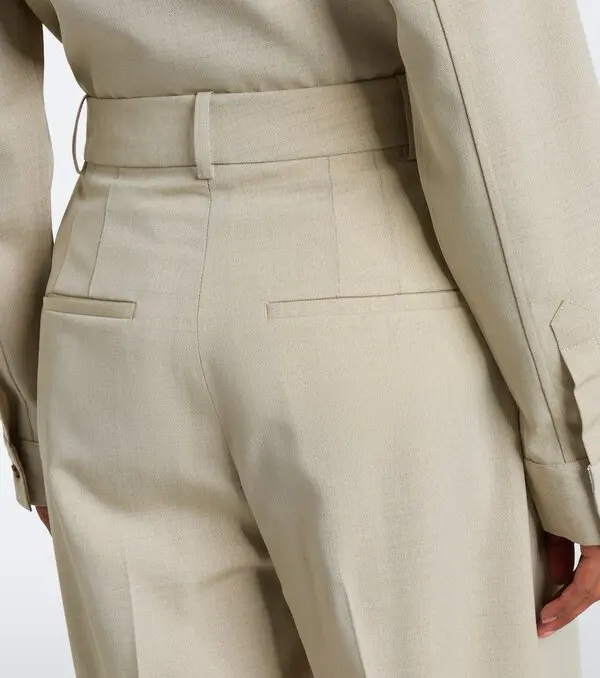 RÓHE Wool And Silk-blend Straight Pants