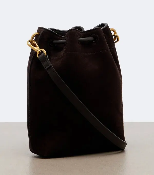JIMMY CHOO Cinch Mini Suede Shoulder Bag