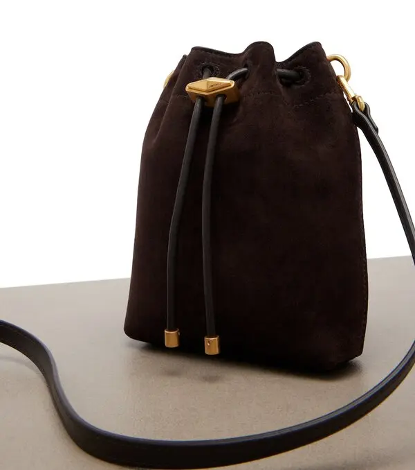 JIMMY CHOO Cinch Mini Suede Shoulder Bag
