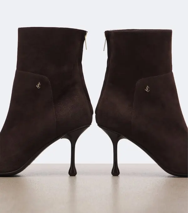 JIMMY CHOO Cycas Suede Ankle Boots - Brown