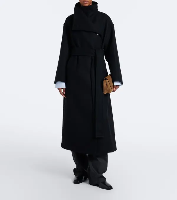 JOSEPH Fiore Wool-blend Wrap Coat