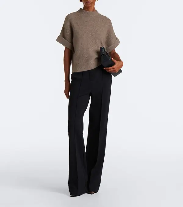 Loulou De Saison Tamia Ribbed-knit Wool-blend Sweater