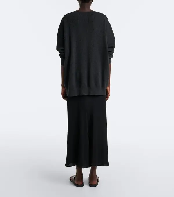 THE ROW Oboe Silk Midi Skirt