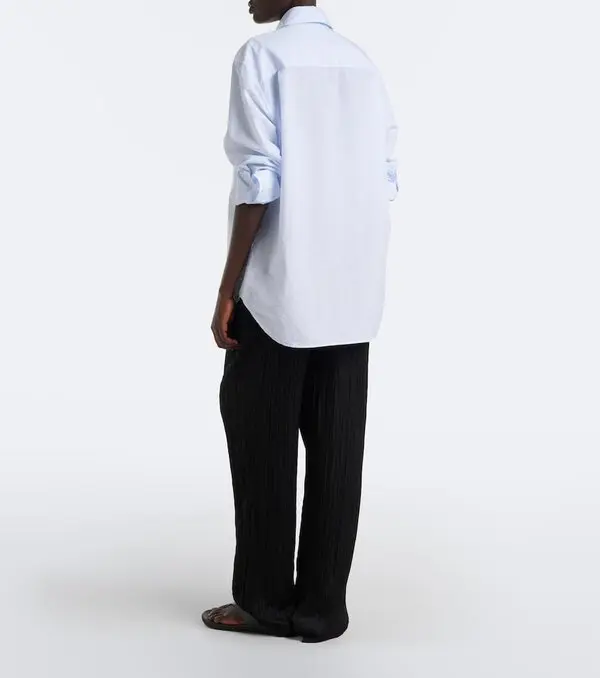 THE ROW Kriza Plissé Silk Wide-leg Pants