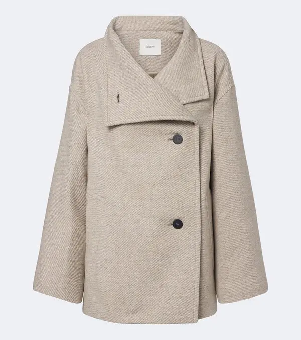 JOSEPH Isaia Wool-blend Peacoat
