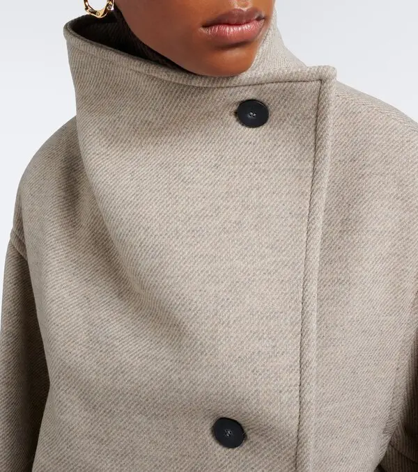 JOSEPH Isaia Wool-blend Peacoat
