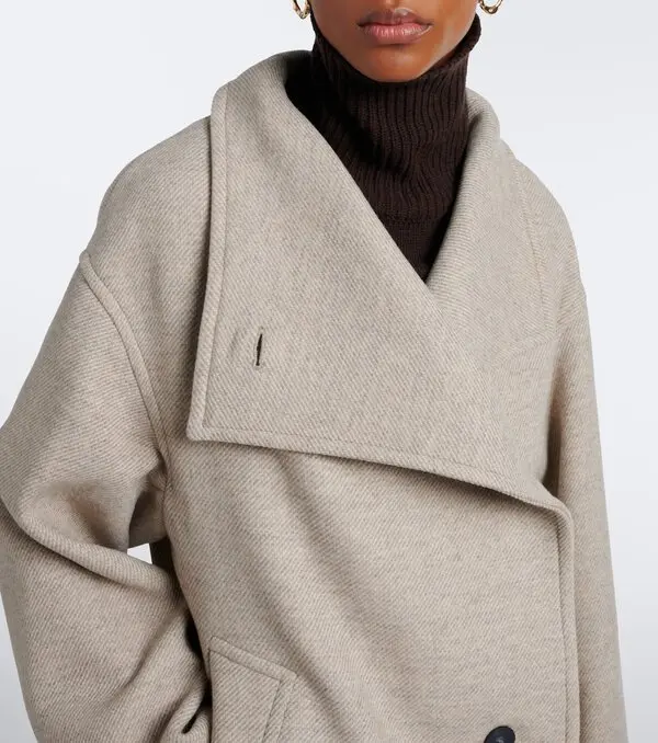 JOSEPH Isaia Wool-blend Peacoat