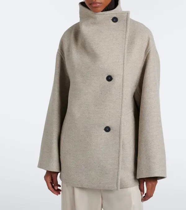 JOSEPH Isaia Wool-blend Peacoat