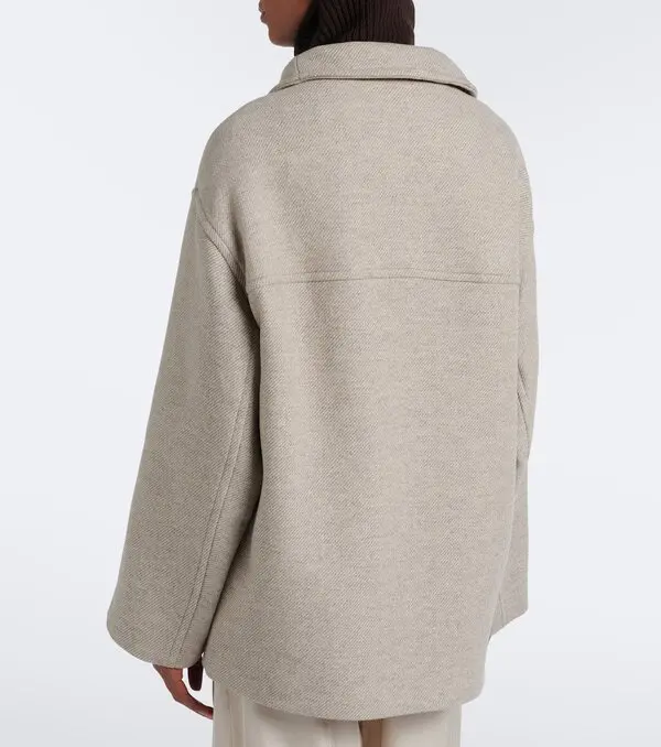 JOSEPH Isaia Wool-blend Peacoat