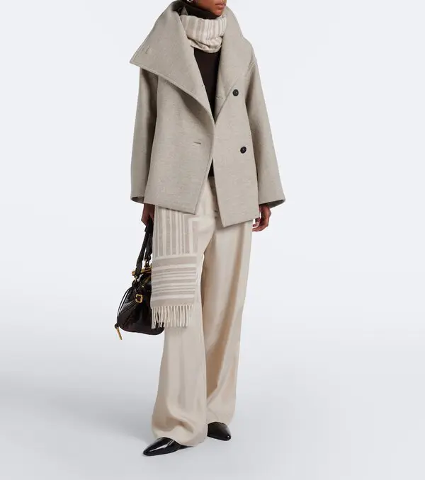 JOSEPH Isaia Wool-blend Peacoat