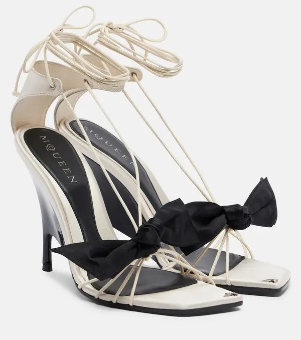Alexander McQueen Koko Bow-detail Wedge Sandals