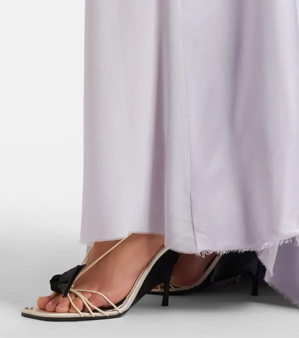 Alexander McQueen Koko Bow-detail Wedge Sandals