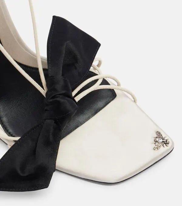 Alexander McQueen Koko Bow-detail Wedge Sandals