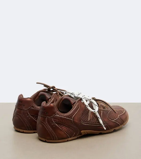 Miu Miu X New Balance 530 Sl Leather Sneakers