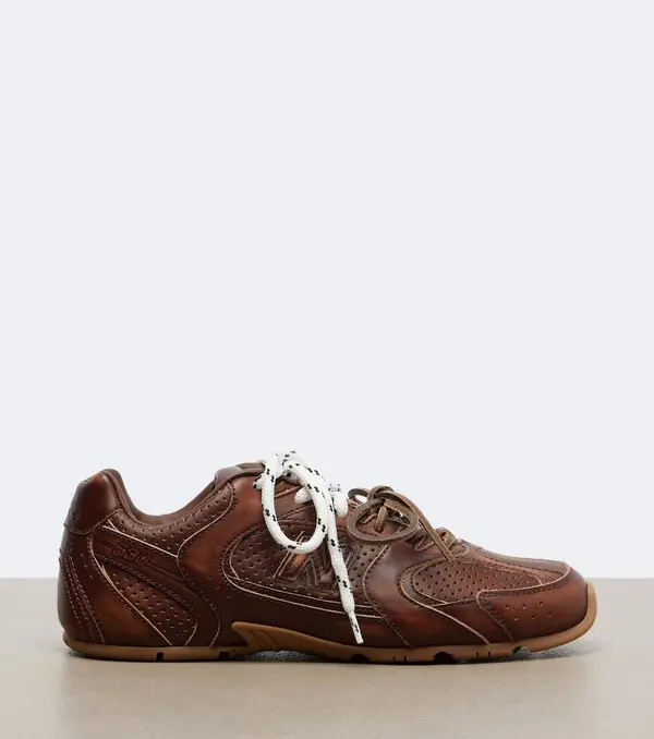 Miu Miu X New Balance 530 Sl Leather Sneakers