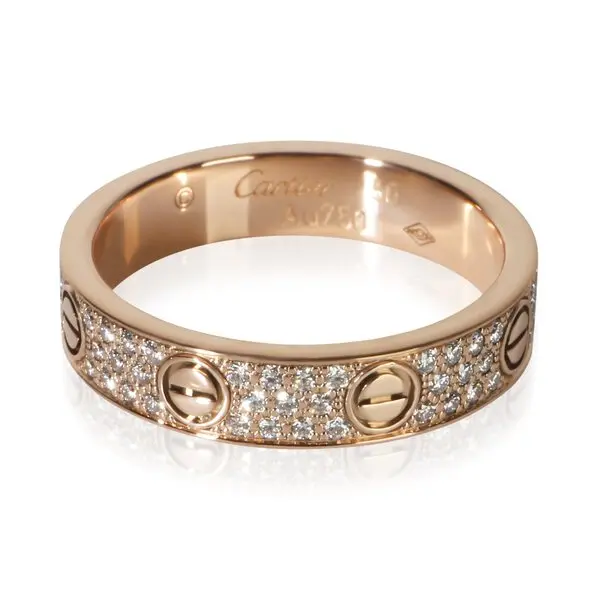 Cartier 18k Rose Gold Diamond Ring - Rose_gold