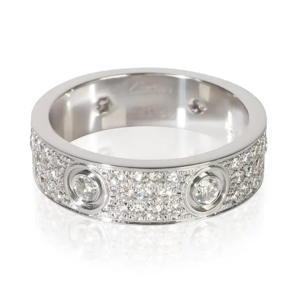 Cartier White Gold Diamond Love Ring - White_gold