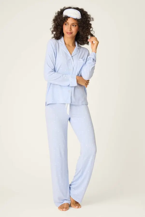 PJ Salvage Personalized Modal Basics Star Print 3-piece Pajama Set