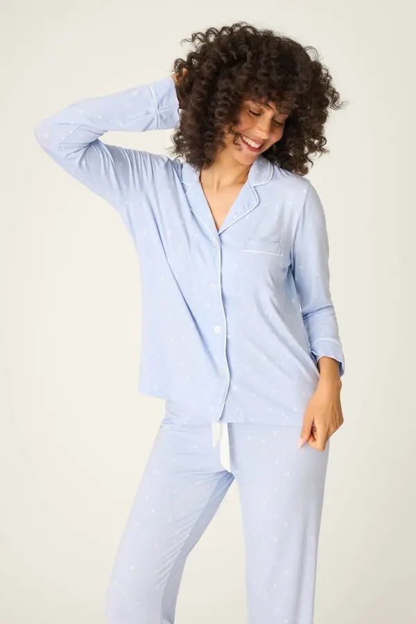 PJ Salvage Personalized Modal Basics Star Print 3-piece Pajama Set