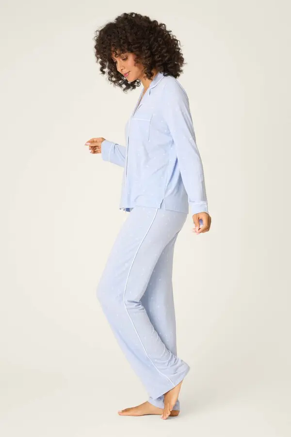 PJ Salvage Personalized Modal Basics Star Print 3-piece Pajama Set