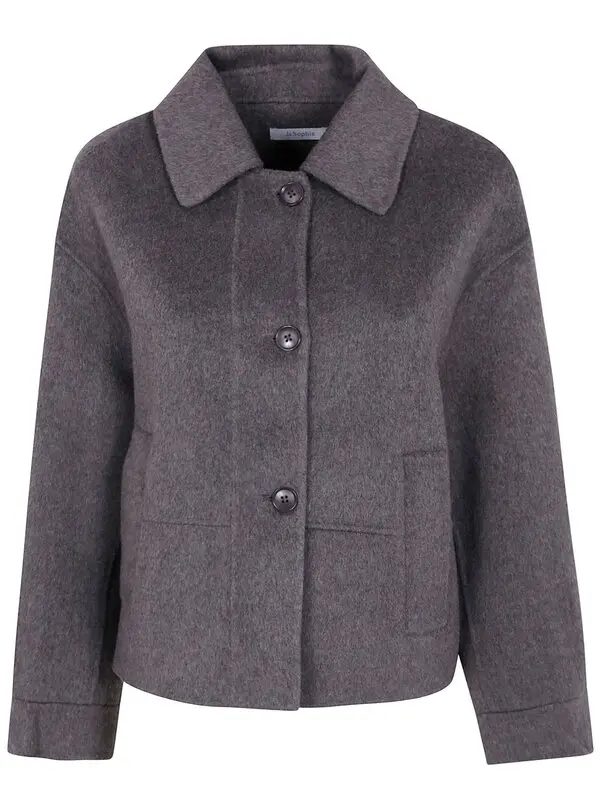 JC SOPHIE Jacket Wool "palm - Brown