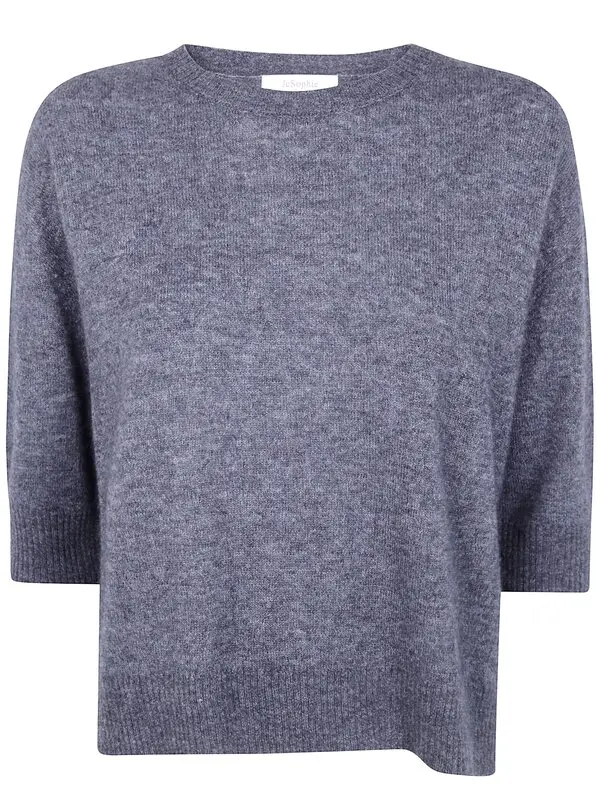 JC SOPHIE Wool Cashmere Blend Short Sleeve Sweater