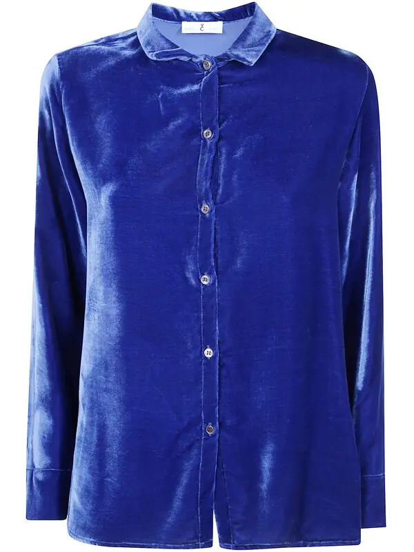 WHYCI Shirt Flared "wh0164 0023 Cobalt