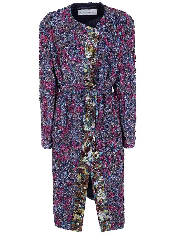 Dries Van Noten Coat Print Embroidery "rivkam