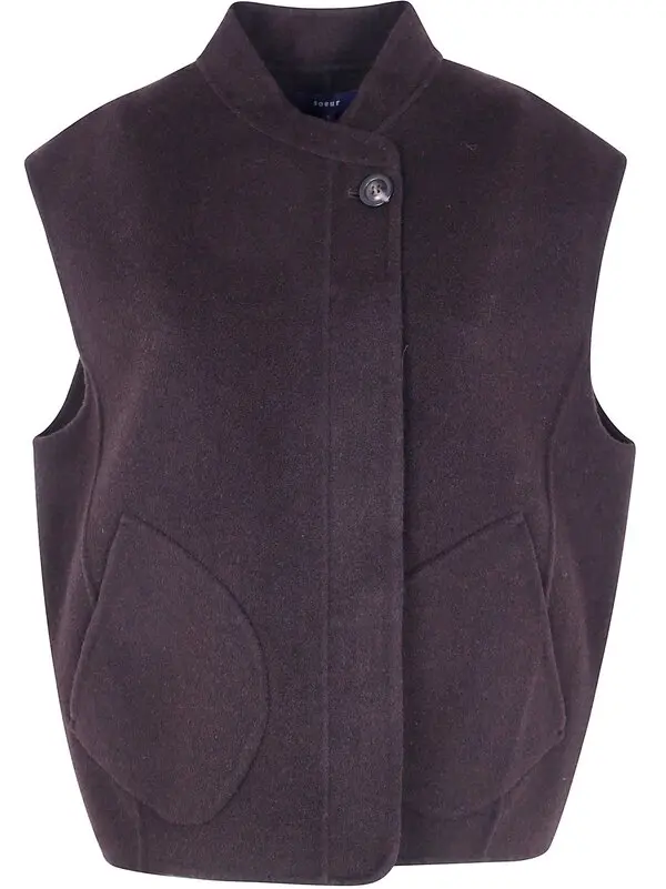 Soeur Gilet Double Faced Wool "adeline