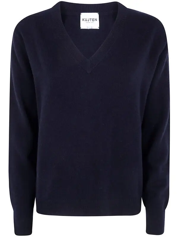 KUJTEN Sweater V Neck "lita - Black