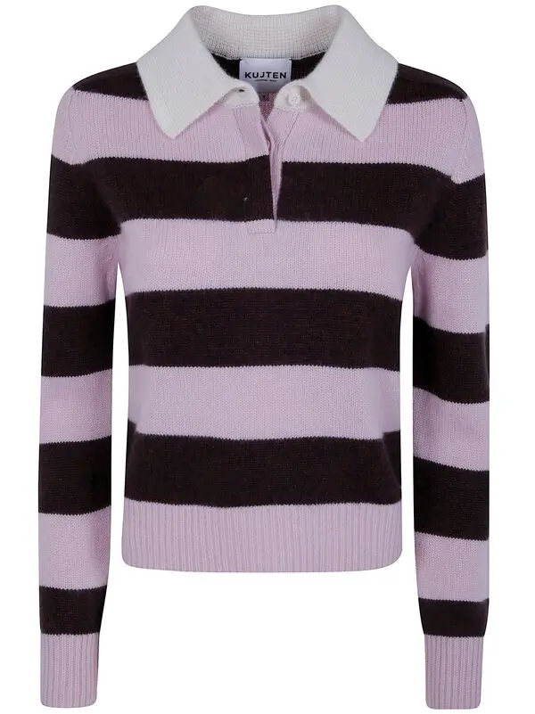 KUJTEN Sweater Cashmere 'royce Stripe