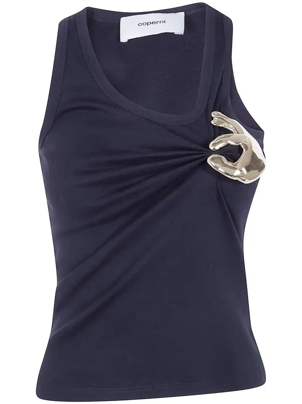 Coperni Top With Brooch "emoji