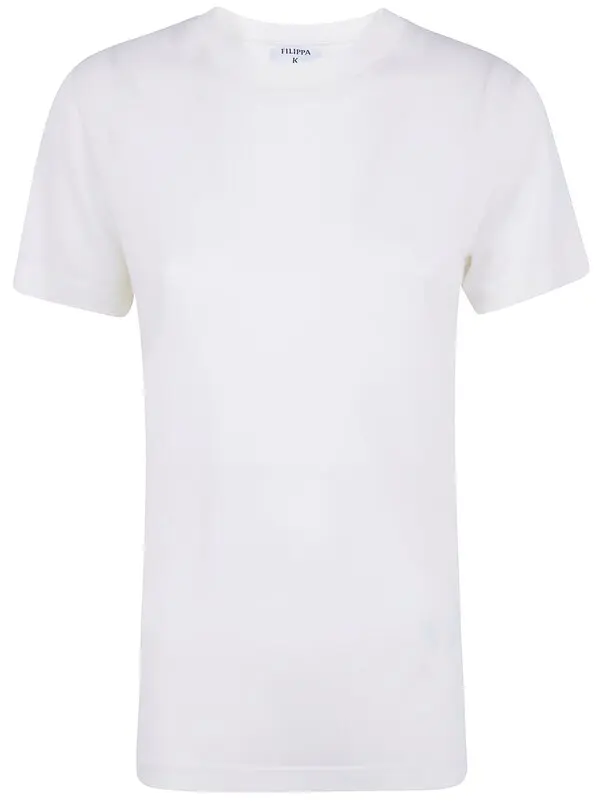 Filippa K T-shirt Lyocell Cashmere "lyocell Cashmere Tee - White
