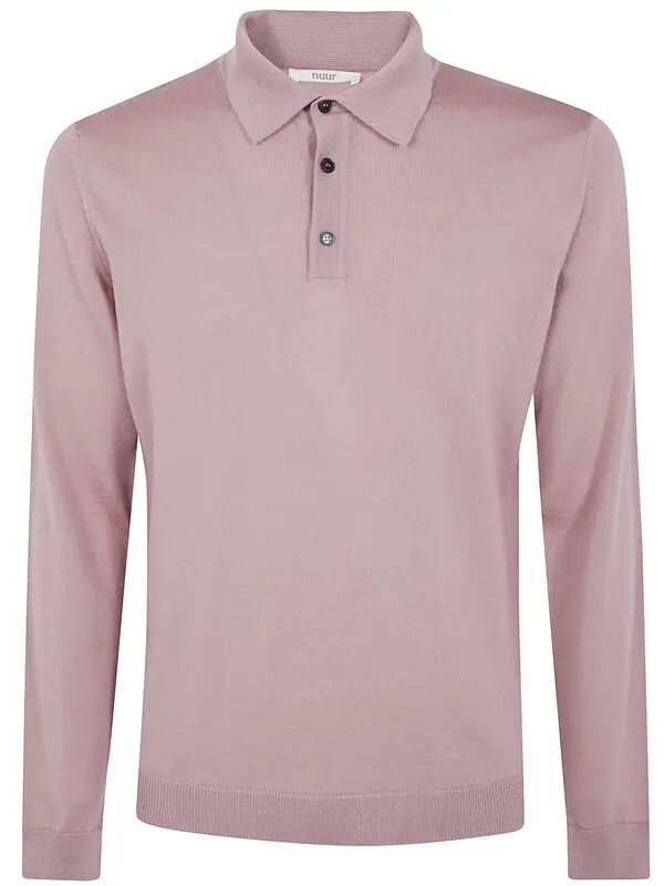 NUUR Wool Serafino Neck Long Sleeves Sweater