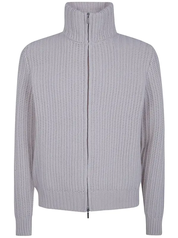 BARBA NAPOLI Sweater Full Zip "wool Cashmere Viscose