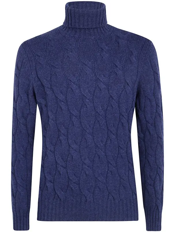 BARBA NAPOLI Sweater Braid Turtleneck