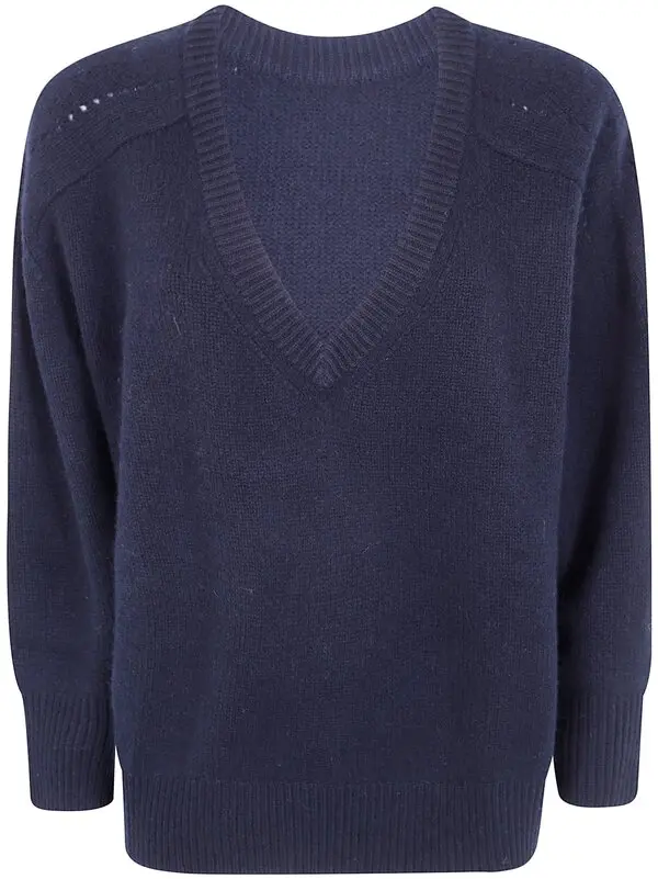 KUJTEN Sweater V Neck "divee - Black