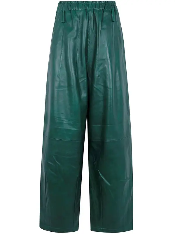 THE FRANKIE SHOP Pants Leather "oakdale - Green