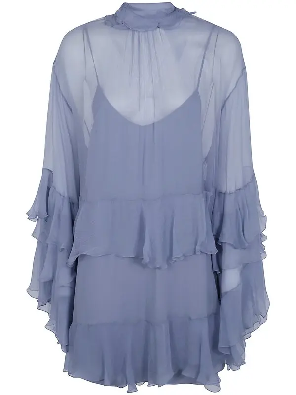 Chloé Dress Ruffle "sandy - Black