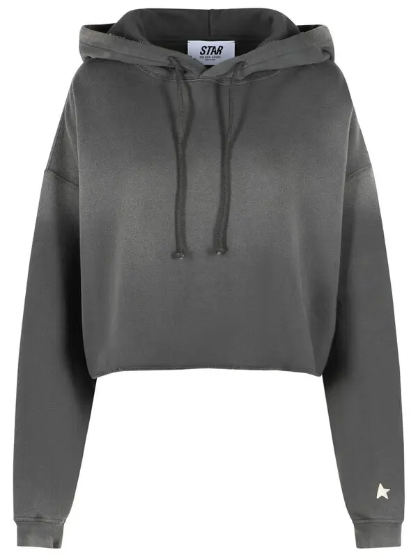 GOLDEN GOOSE Star Cotton Sweatshirt - Gray