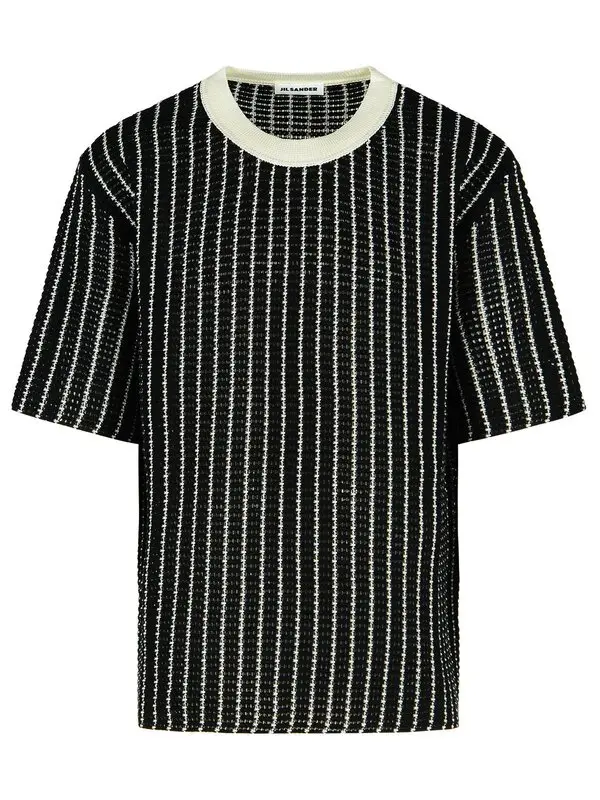 JIL SANDER Crochet' Cotton T-shirt