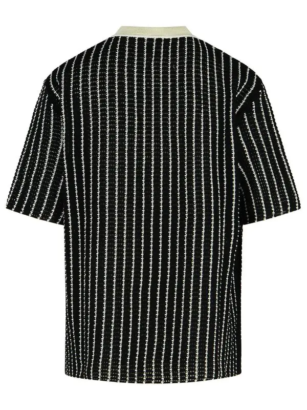 JIL SANDER Crochet' Cotton T-shirt - Black