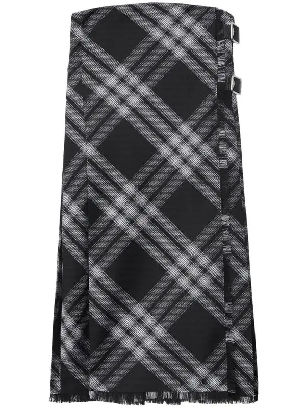 Burberry Kilt Check Style Suit - Black